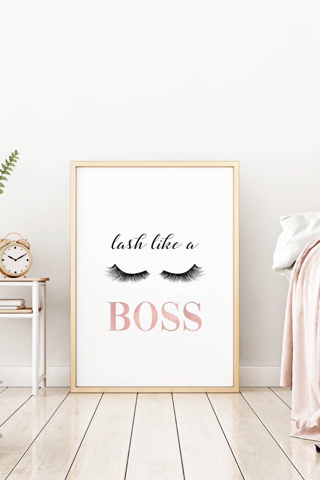 Boss Babe Printable Wall Art, Eyelashes Decor, Lash Like a Boss ...
