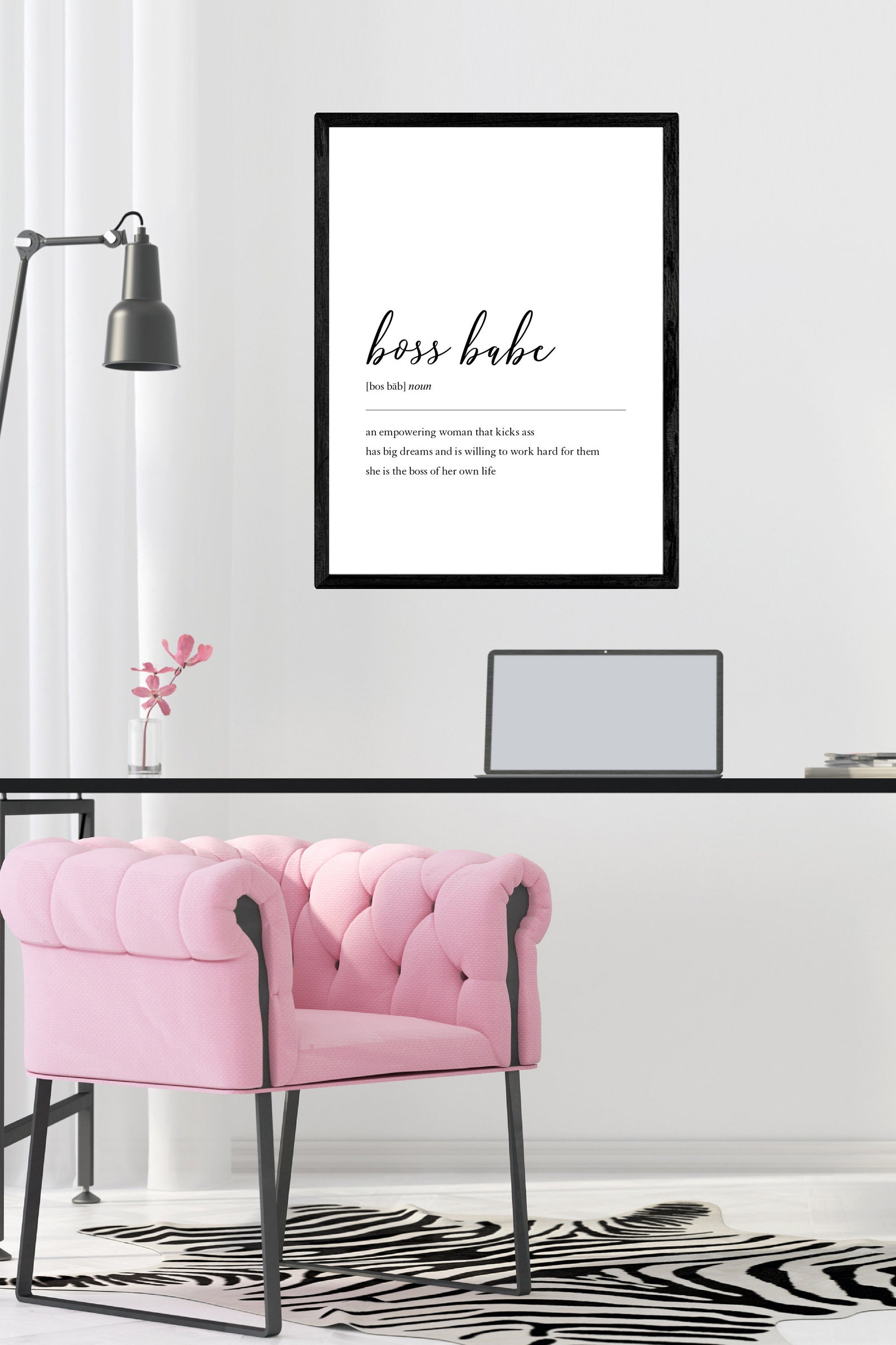 Girl Boss Printable Wall Art Boss Babe Wall Decor Girl Boss | Etsy