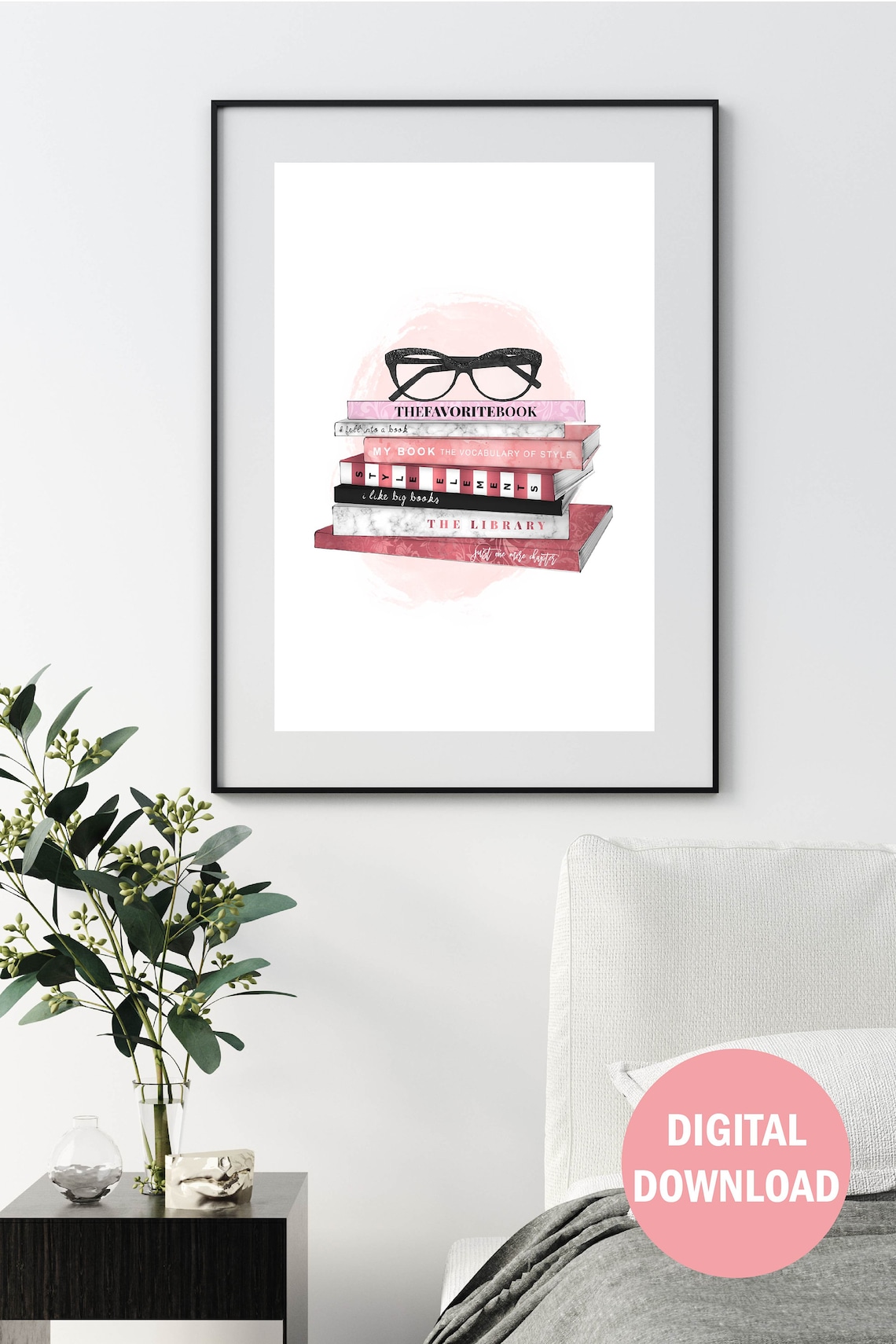 Fashion Book Stack Printable Wall Art Girl Boss Office Wall - Etsy Canada