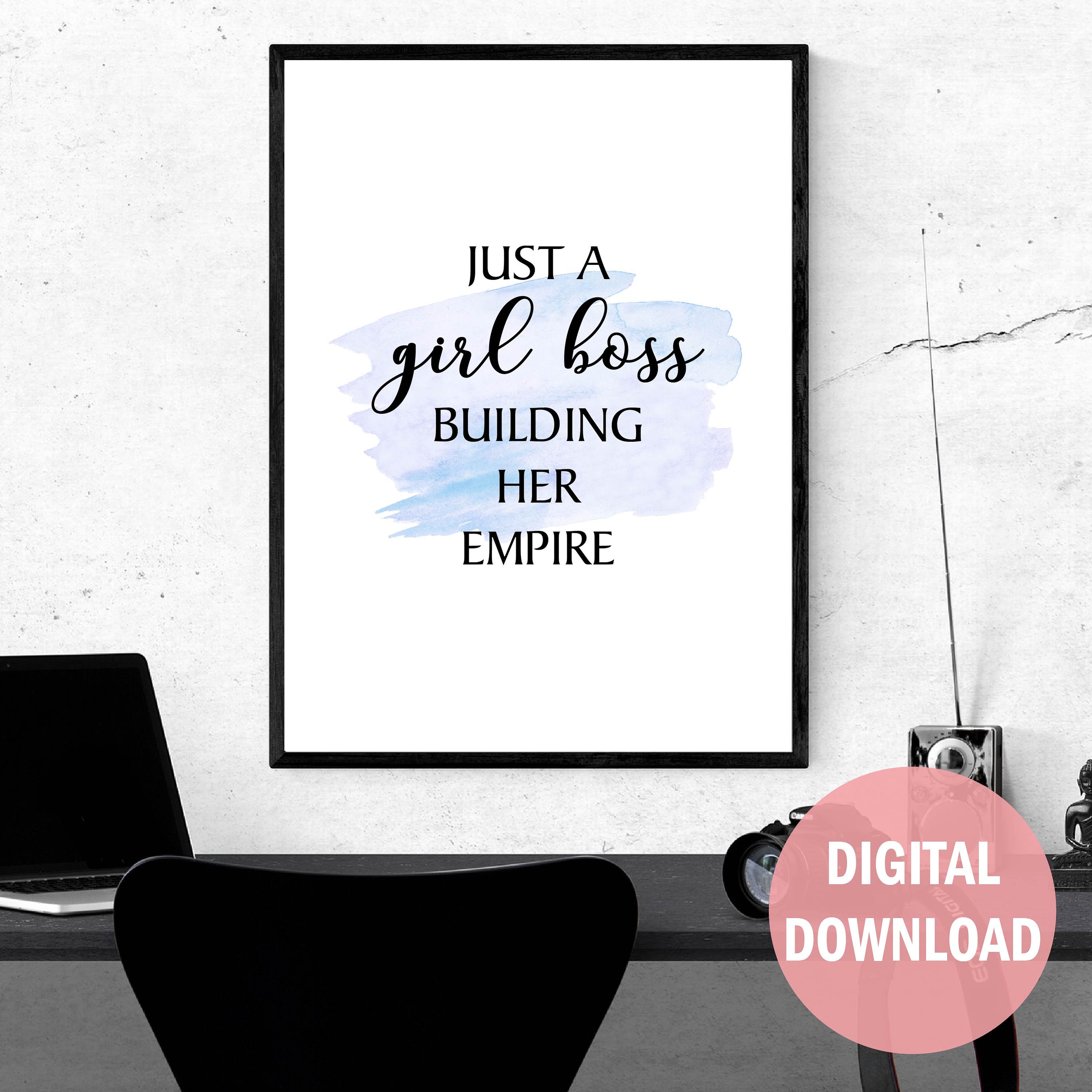 Boss Lady Printable Wall Art as the Perfect Office Wall Decor - Etsy