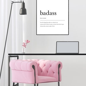 Boss Babe Wall Decor, Badass Print, Boss Babe Digital Print, Girl Boss ...