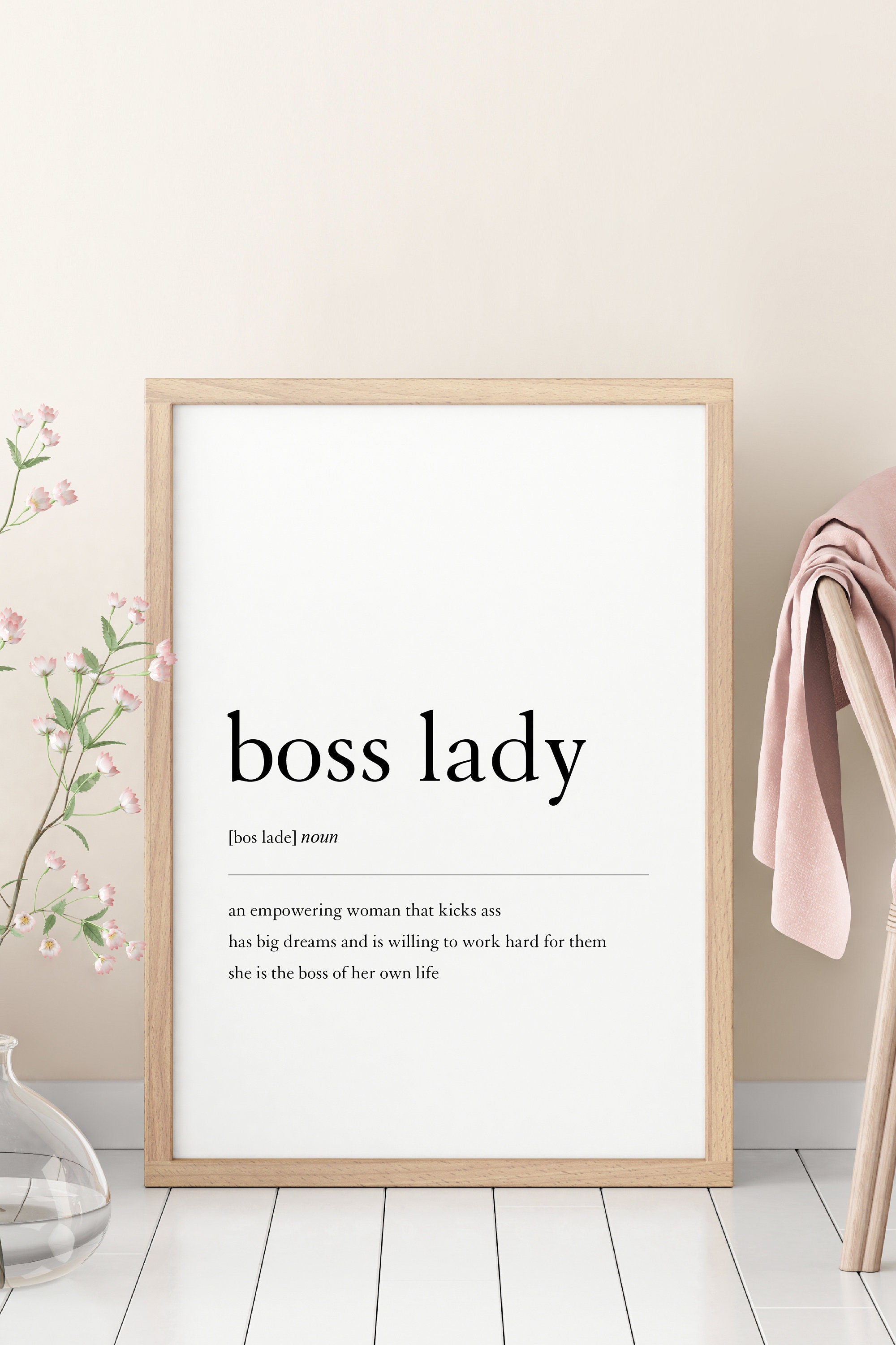 Boss Lady Printable Wall Art Boss Lady Definition Boss Babe - Etsy Canada