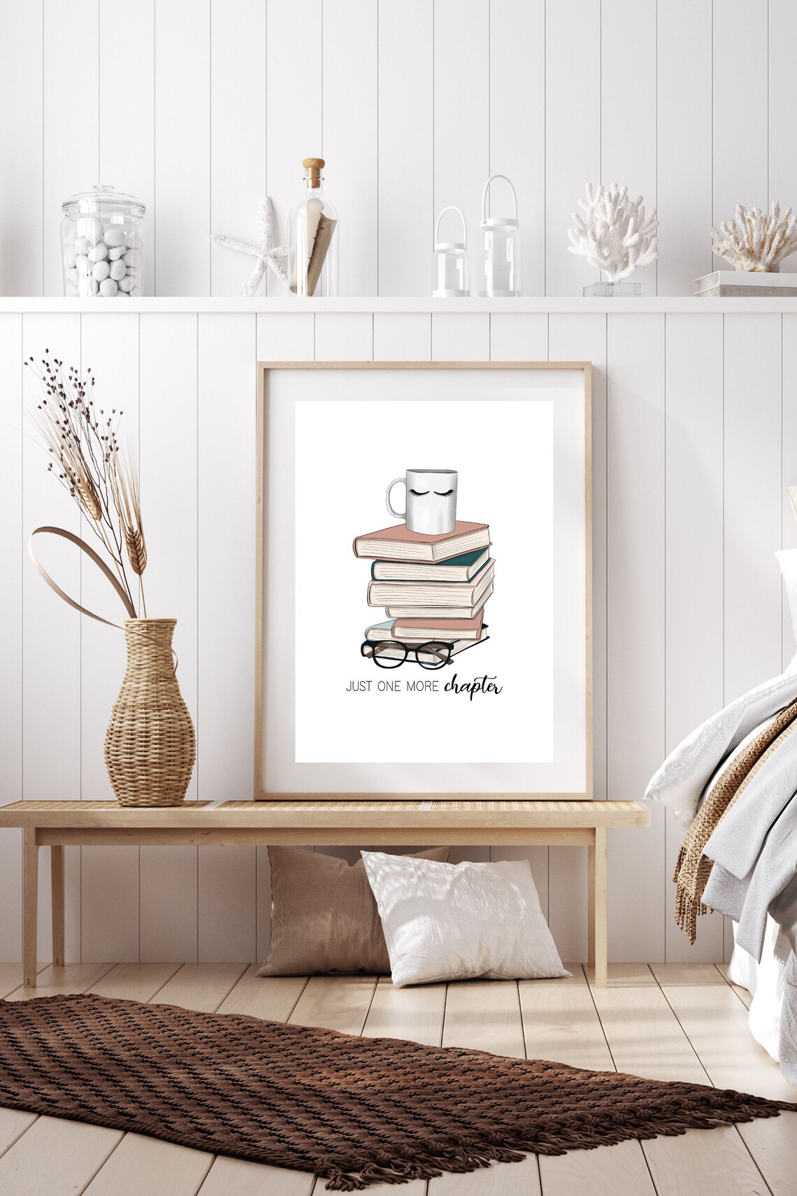 Books Wall Art Coffee Poster Book Lover Gift Bookish Gift | Etsy