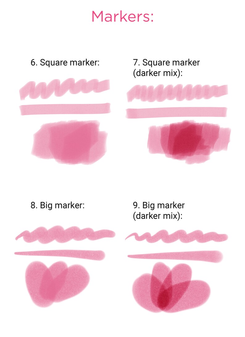 Copik Markers for Procreate Procreate Brushes Procreate | Etsy