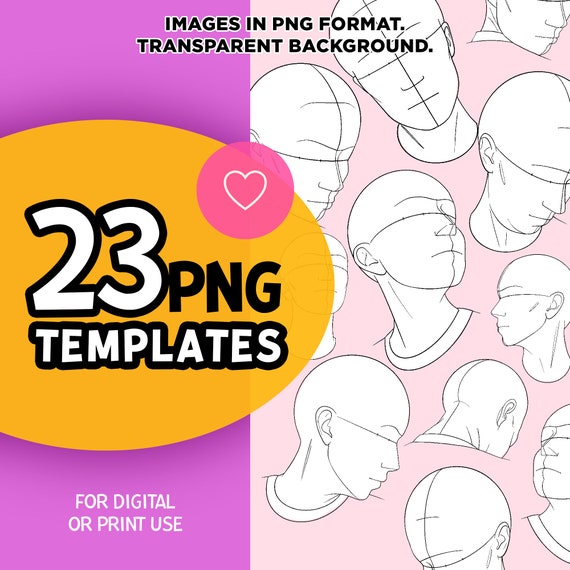 Fashion Croquis Faces