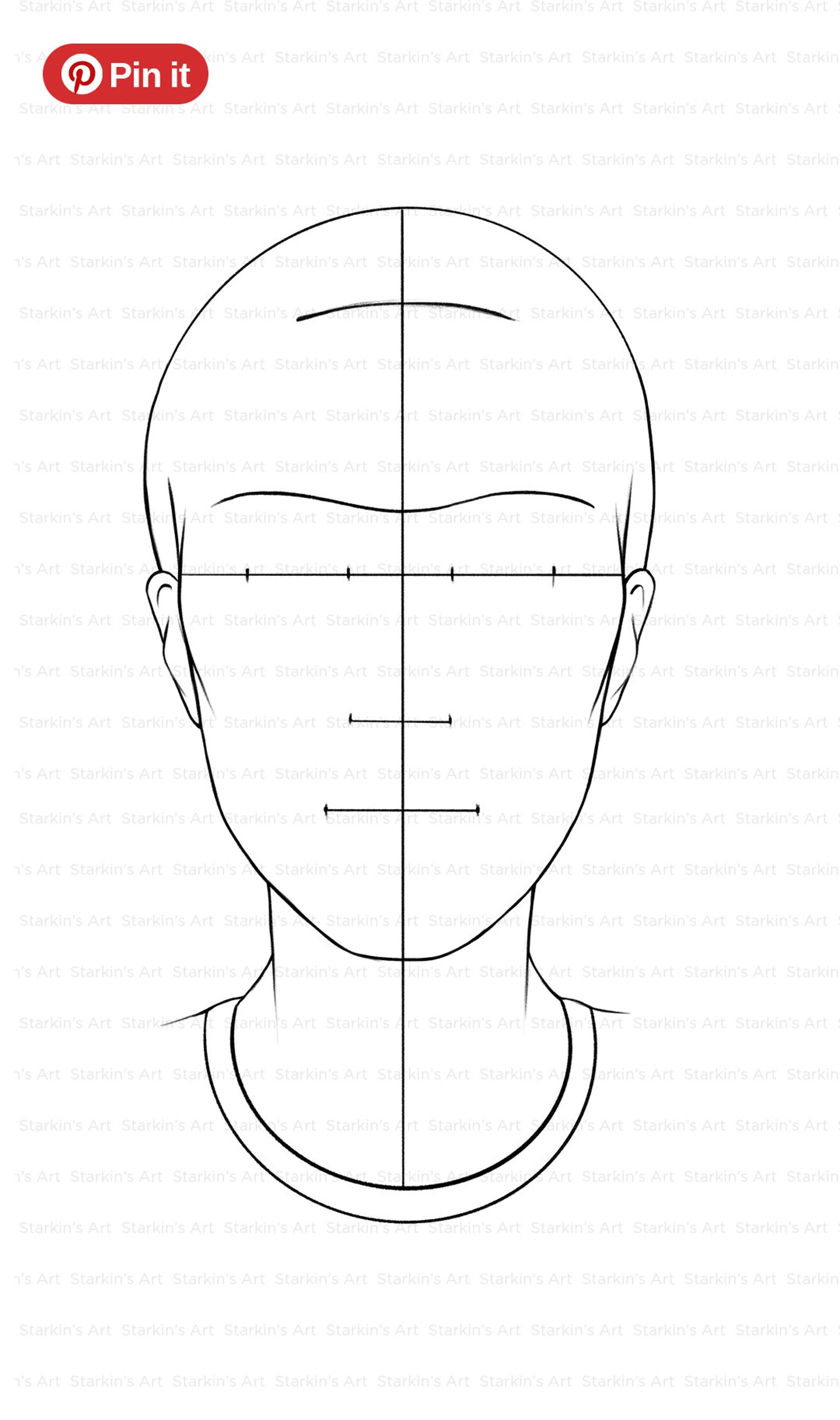 FACE SHAPES COLORING coloring Pages Coloring Book Procreate - Etsy