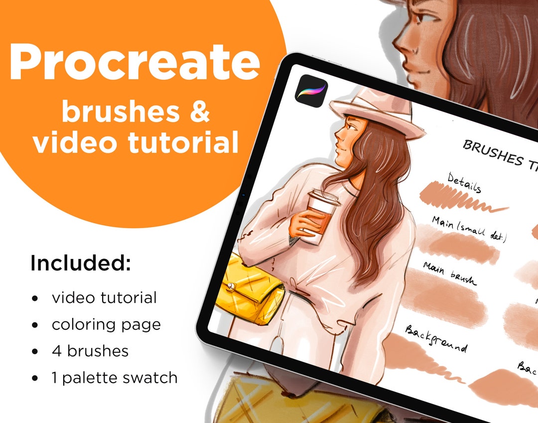 Procreate Brushes, Procreate Color Palette, Fashion Coloring Page ...