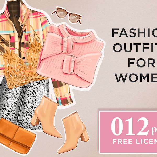 Fashion Clipart Planner - Etsy