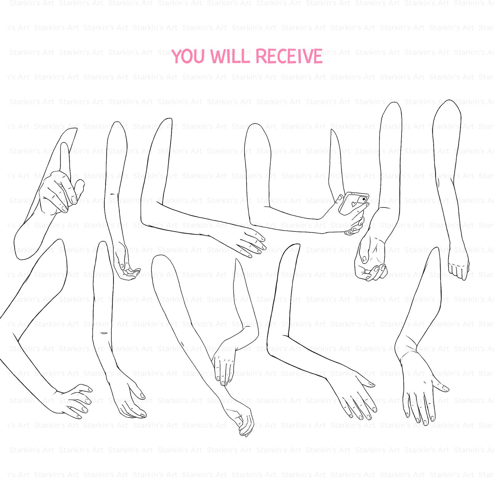 FEMALE HANDS COLORING coloring Page Coloring Book Hands - Etsy