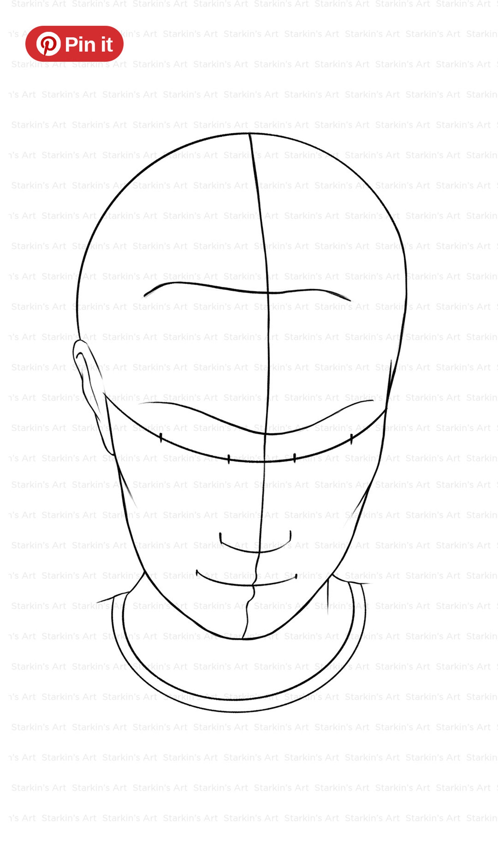 FACE SHAPES COLORING coloring Pages Coloring Book Procreate - Etsy