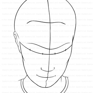FACE SHAPES COLORING coloring Pages Coloring Book Procreate - Etsy