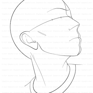 Croquis Face Templates, Fashion Design, Face Templates, Portrait ...