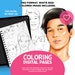 Asian Male Faces Coloring Page Coloring Book Adult - Etsy