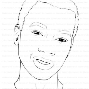 Photoshop Stamp Brushes - Black Men Faces - Etsy