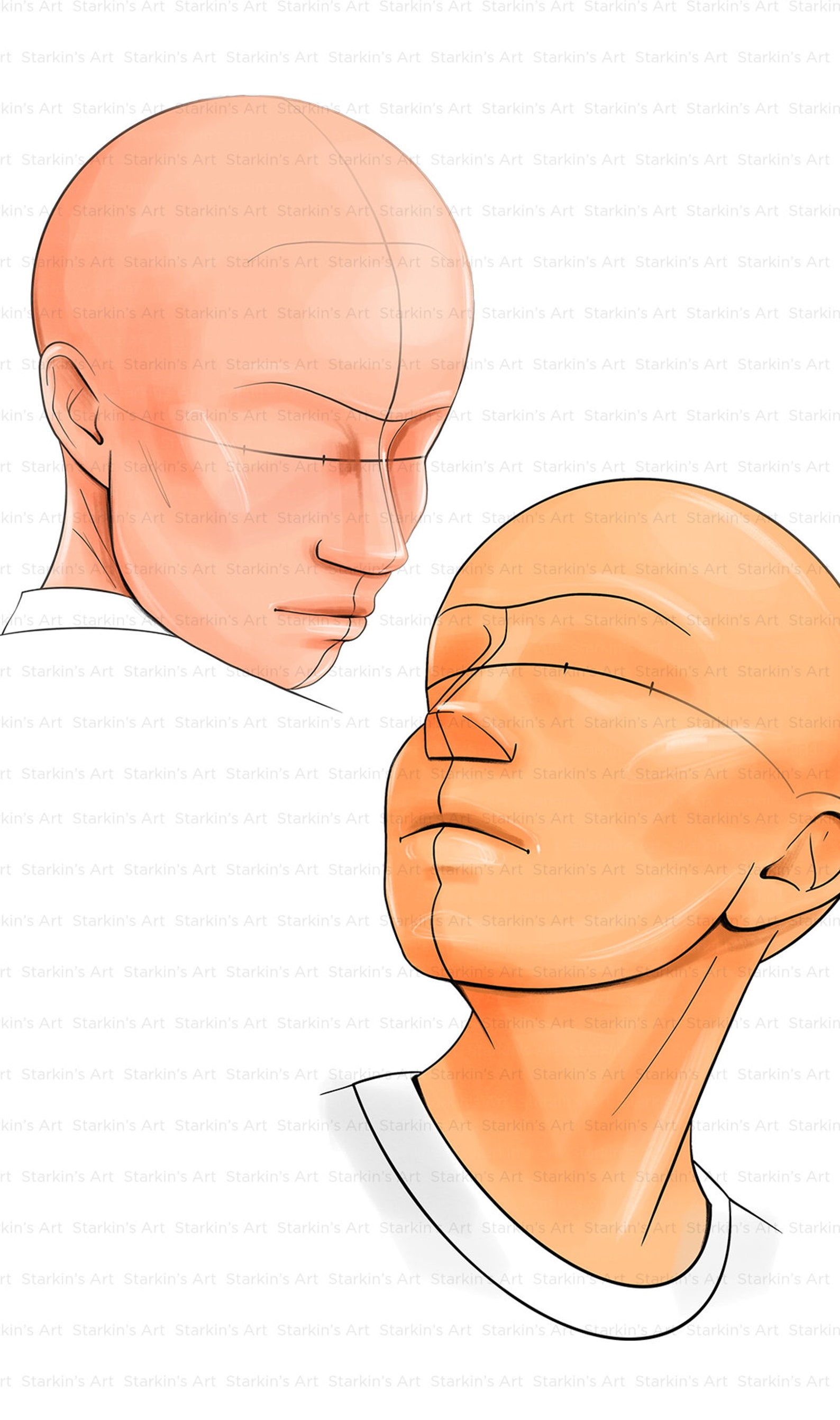 Croquis Face Templates Fashion Design Face Templates - Etsy