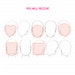 Face Stamps Png Face Shapes Stamp Head Templates Drawing - Etsy