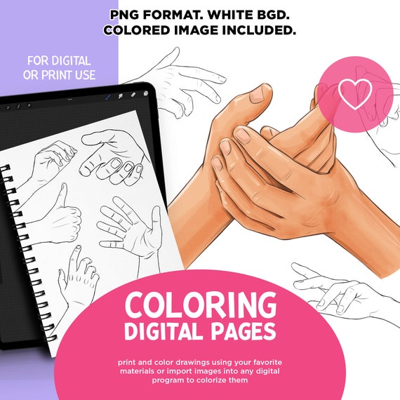 Hand And Arm Coloring Page