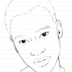 Photoshop Stamp Brushes - Black Men Faces - Etsy