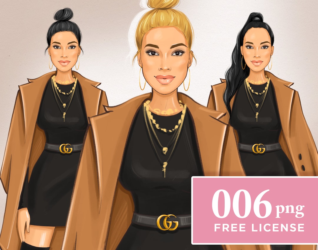 Planner Girl Clipart, Fashion Girl Clipart, Fashion Clipart, Fashion ...