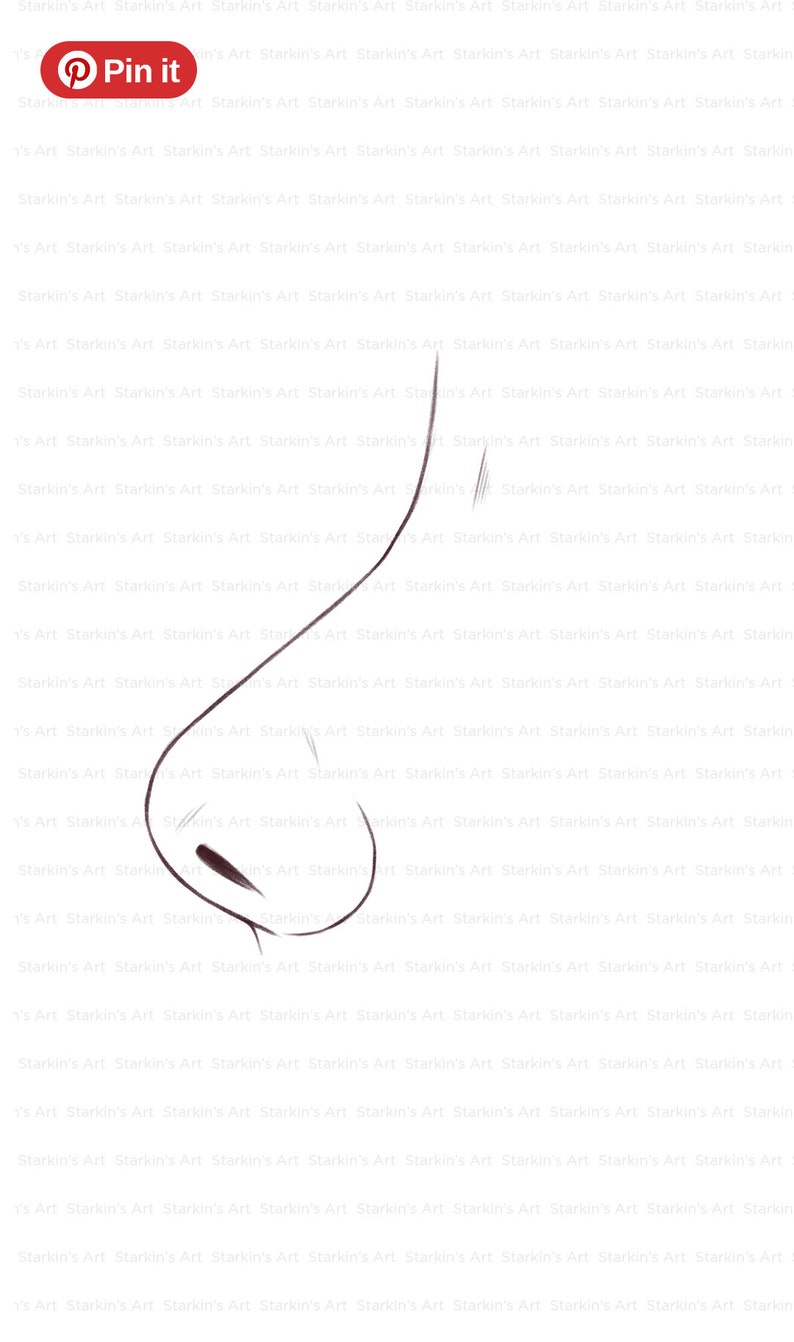 NOSE SHAPES PNG coloring Pages Coloring Book Adult - Etsy