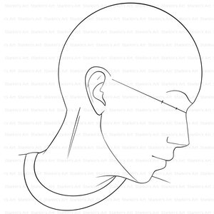 Head Shapes Coloring, Coloring Pages, Coloring Book, Procreate Coloring ...