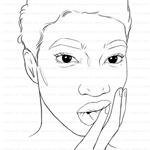 Face Templates, Face Emotions Templates, Face Portrait Templates, Black ...