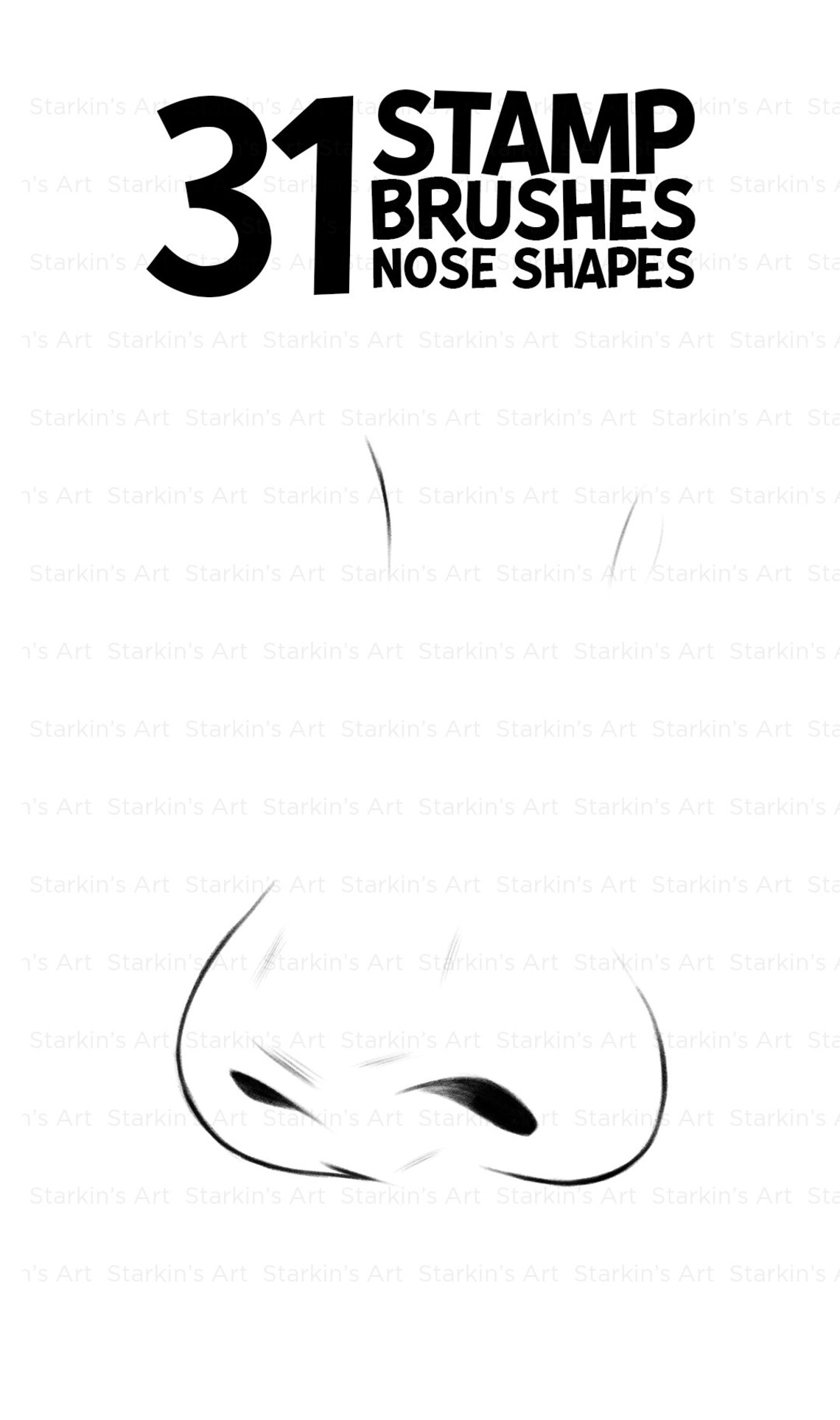 Nose Templates PNG Nose Stamps Nose Shapes Templates - Etsy