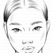 Asian Female Face Templates Png Asian Girl Asian (Instant Download) - Etsy