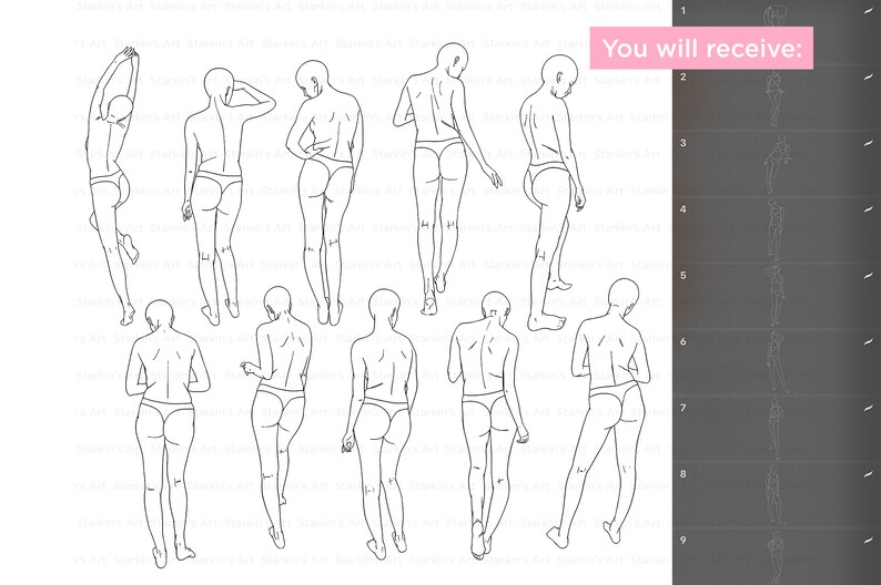 Procreate Figure Stamps Figure Brushes for Procreate - Etsy Procreate Figure Stamps Figure Brushes for Procreate - Etsy