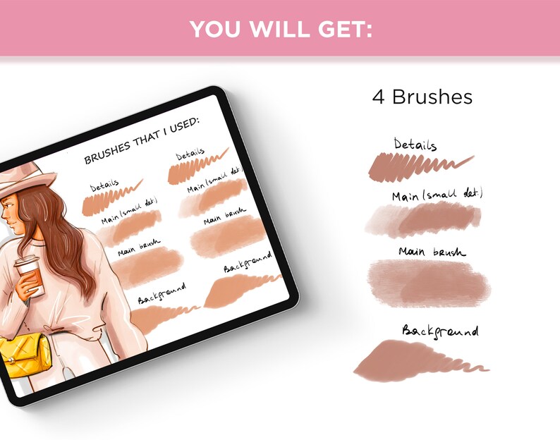 Procreate Brushes Procreate Color Palette Fashion Coloring | Etsy