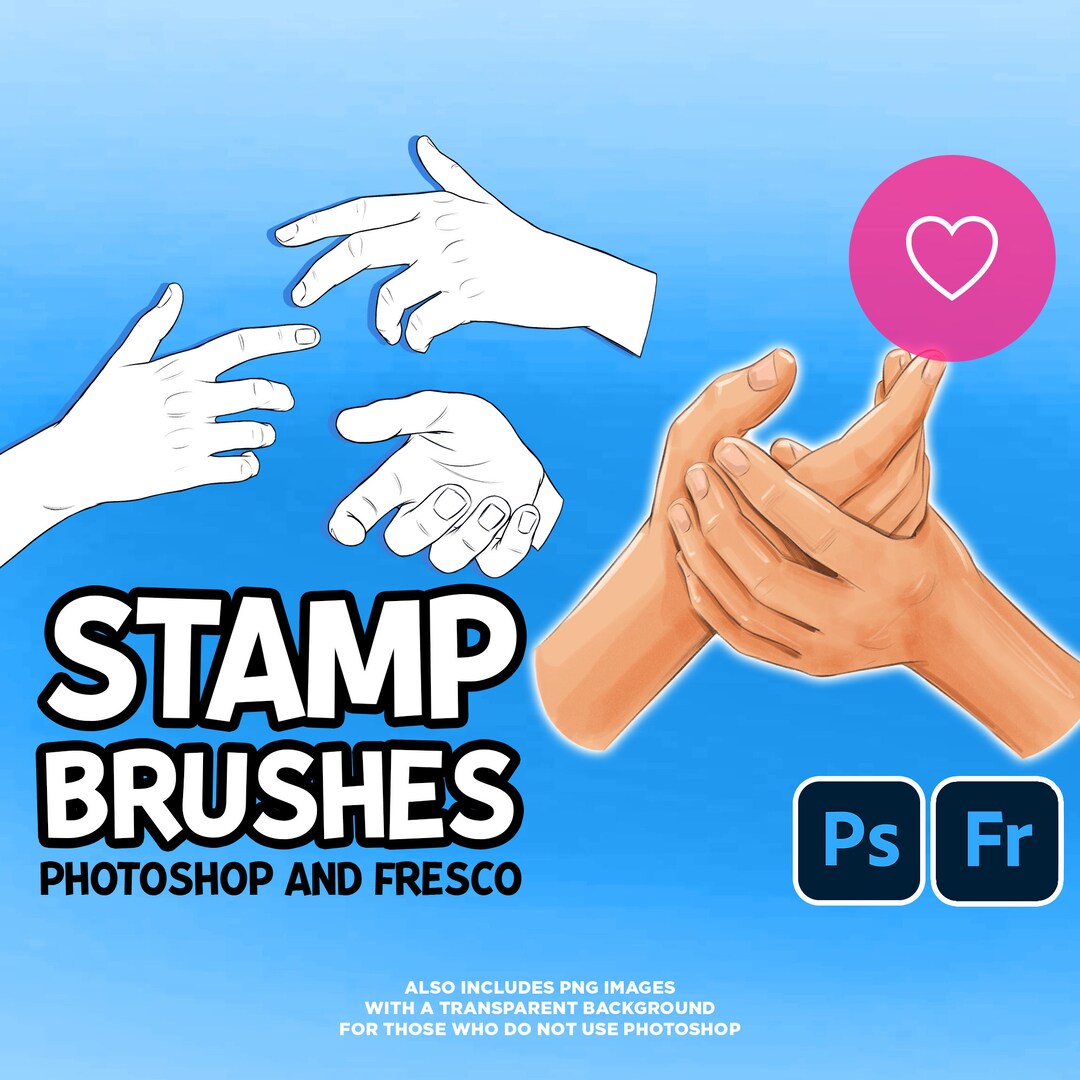 Photoshop Stamp Brushes - Hands - Etsy