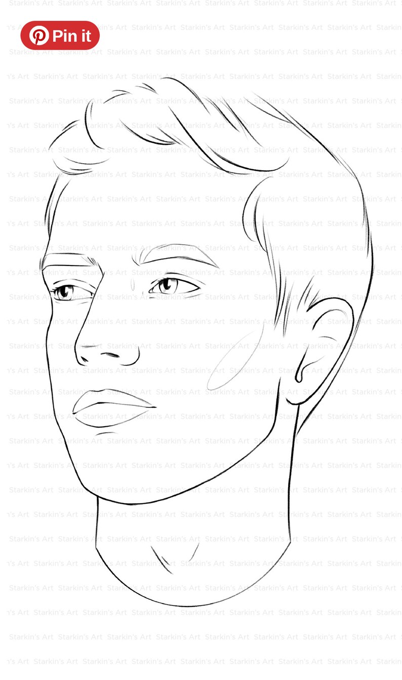Photoshop Stamp Brushes - European Male Faces - Etsy