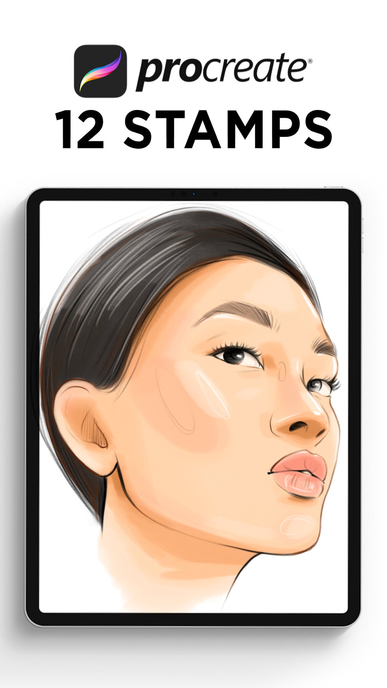 Procreate Face Stamps Procreate Stamps Procreate Face - Etsy