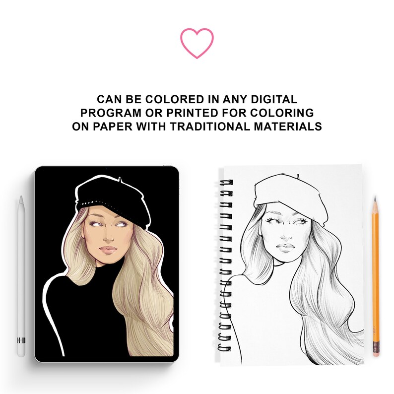 COLORING DIGITAL PAGE coloring Pages Coloring Book - Etsy