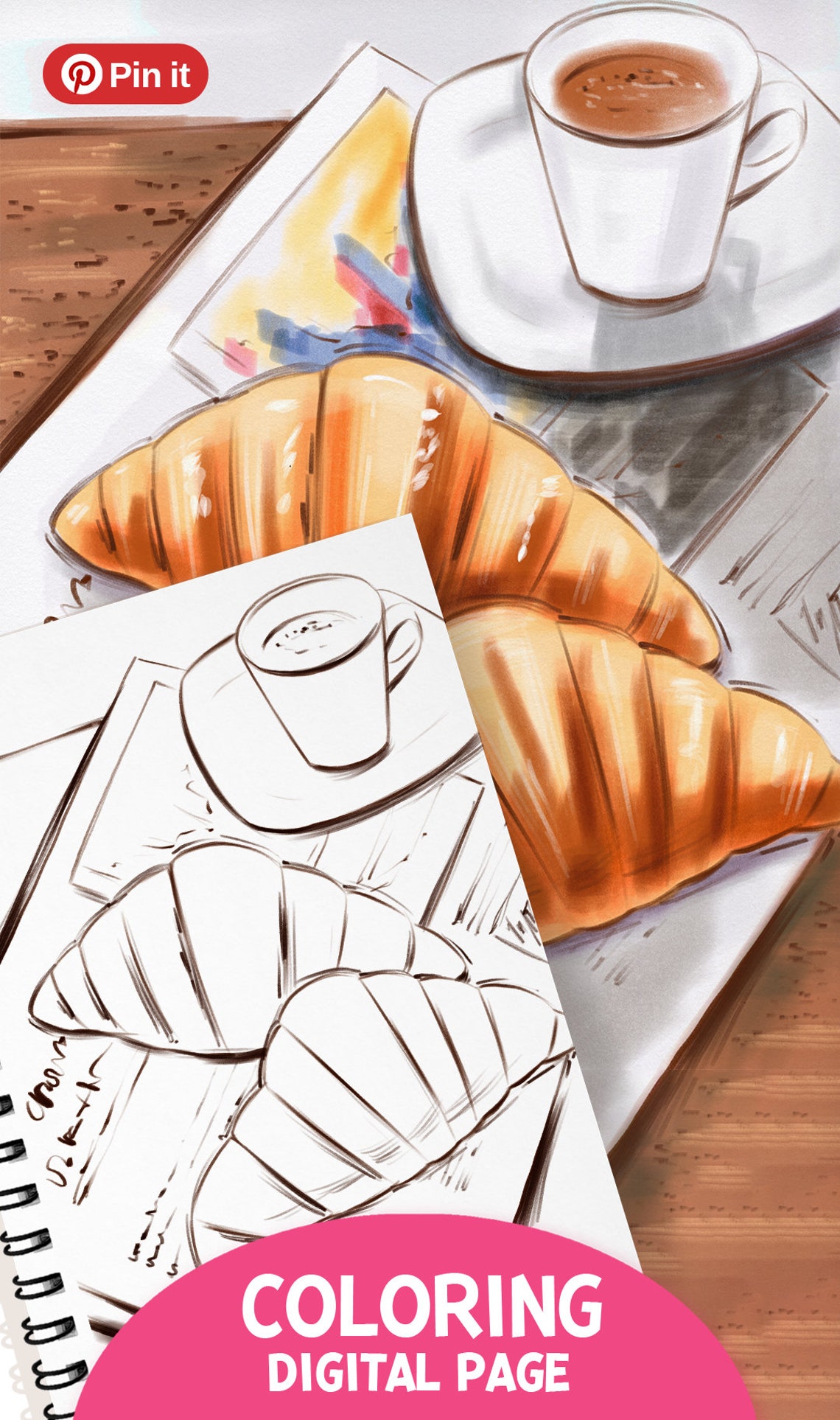 COFFEE COLORING PAGE coloring Page Coloring Book Coloring - Etsy