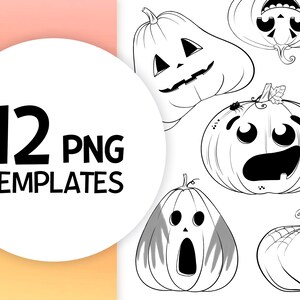 Halloween Templates, Jack O Lantern Stamp, Pumpkin Jack Clipart ...