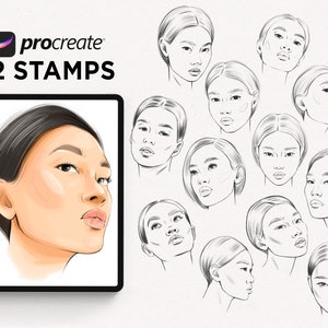 Procreate Face Stamps, Procreate Stamps, Procreate Face, Procreate Face ...