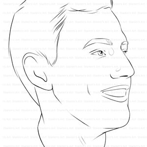 Photoshop Stamp Brushes - European Male Faces - Etsy
