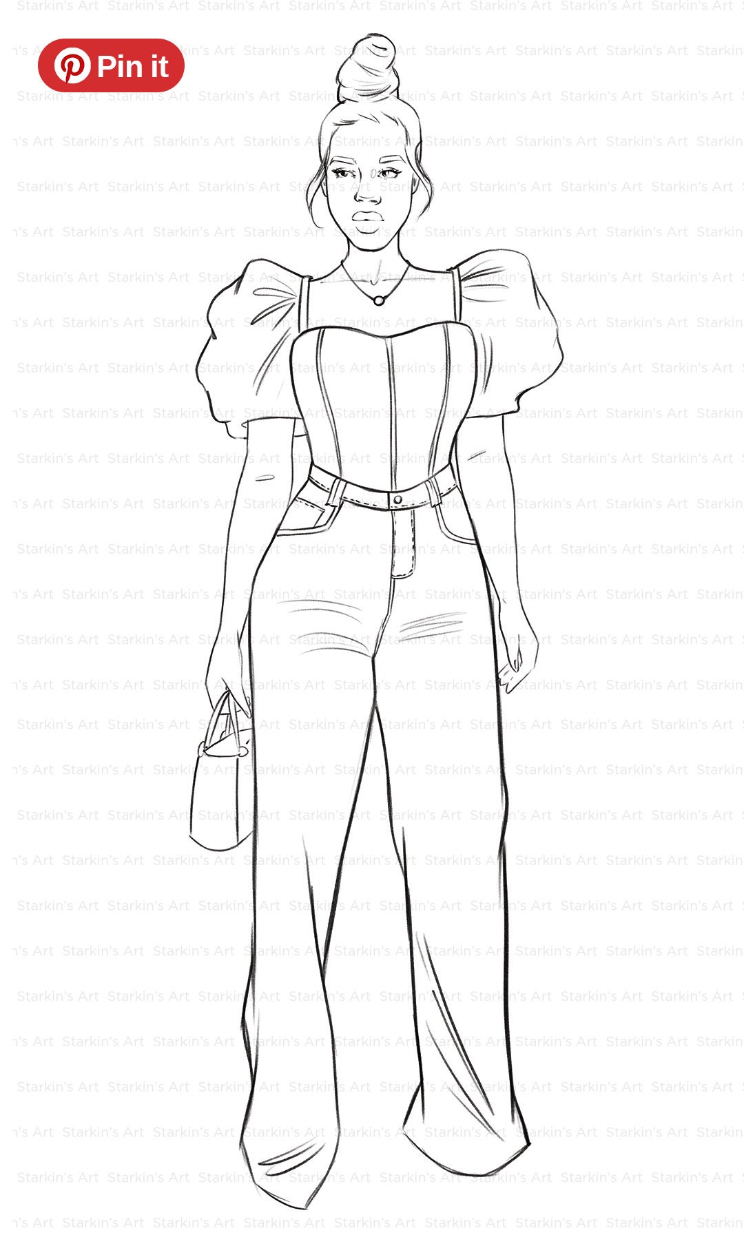 Fashion Top Coloring Page Free Printable Coloring Pages For Kids ...