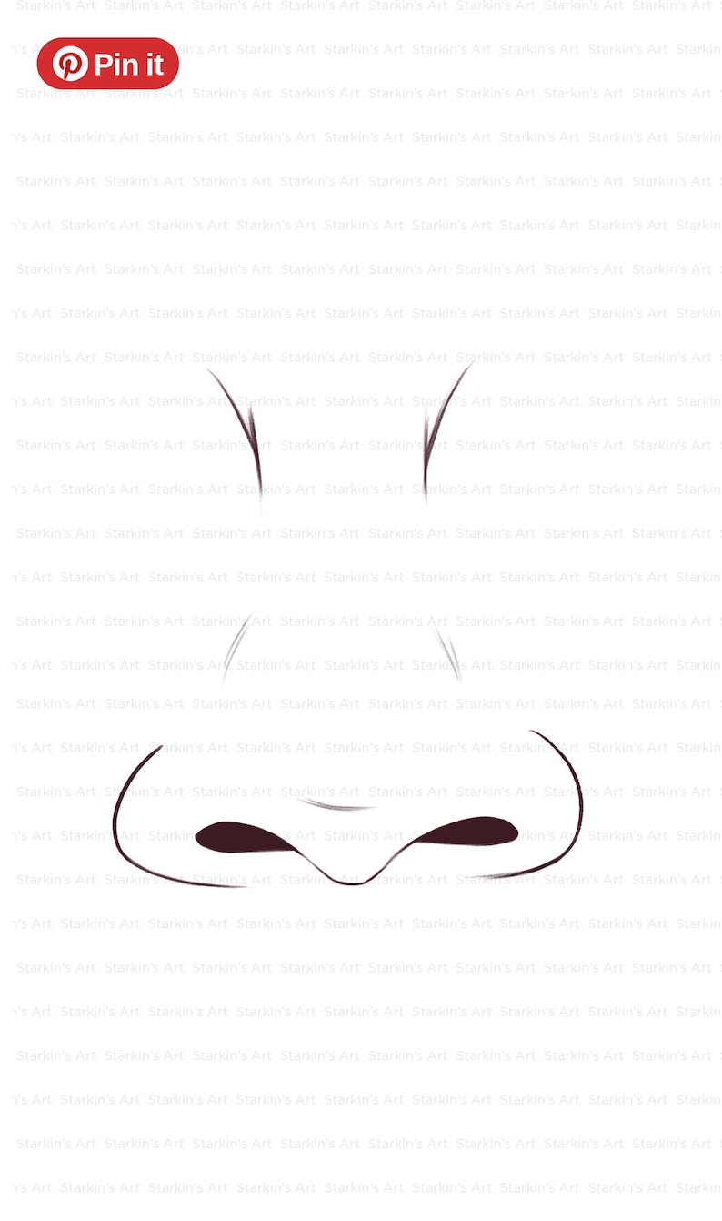 NOSE SHAPES PNG coloring Pages Coloring Book Adult - Etsy