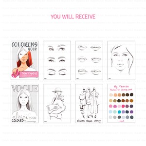 FASHION COLORING BOOK #fashion Illustration, Coloring Page, Coloring ...