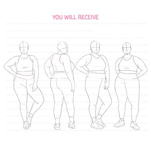 Plus Size Women, Templates, Curvy Woman Templates, Body Templates ...