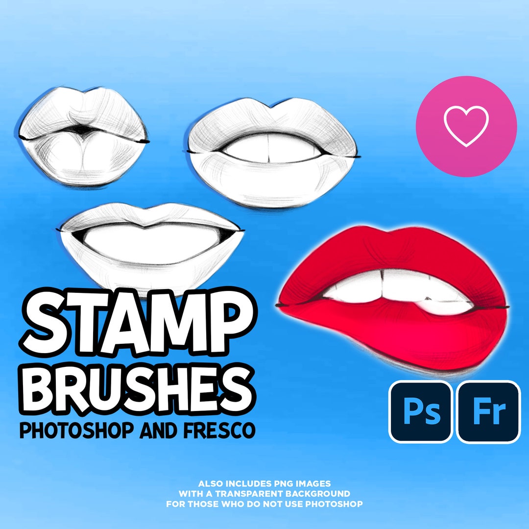 Photoshop Lips Stamps, Photoshop Overlays, Photoshop Brushes, Photoshop ...