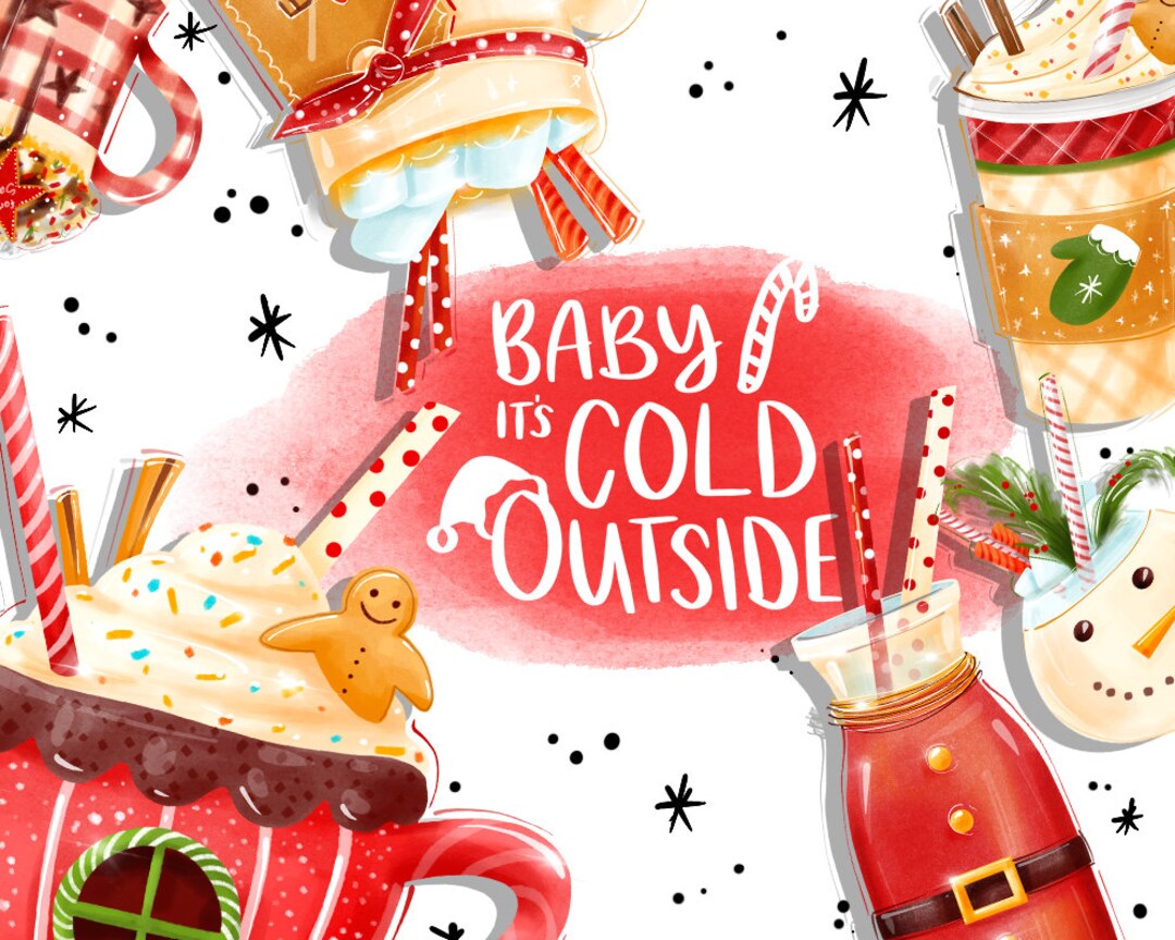 Christmas Clipart, Xmas Clipart, Winter Clipart, Christmas SVG, Planner ...