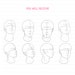 Head Shapes Coloring, Coloring Pages, Coloring Book, Procreate Coloring ...