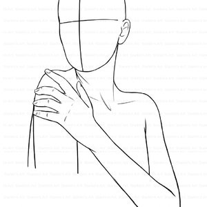 Procreate Body Stamps, Procreate Figure Brushes, Female Fashion Poses ...