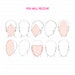 Face Stamps Png Face Shapes Stamp Head Templates Drawing - Etsy