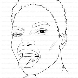 Face Templates, Face Emotions Templates, Face Portrait Templates, Black ...