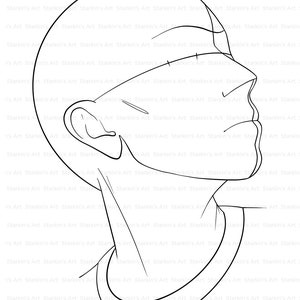 Head Shapes Coloring, Coloring Pages, Coloring Book, Procreate Coloring ...