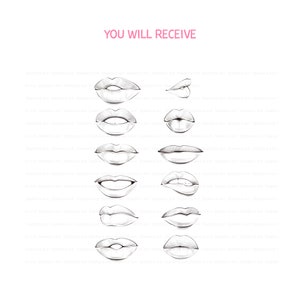 Photoshop Lips Stamps, Photoshop Overlays, Photoshop Brushes, Photoshop ...